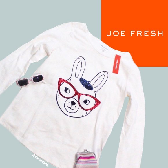 Joe Fresh | Shirts & Tops | Nwt Girls Joe Fresh Freshster Sequin Cream ...